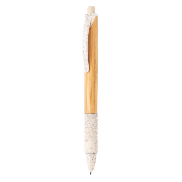 Bamboo & wheat straw pen - White