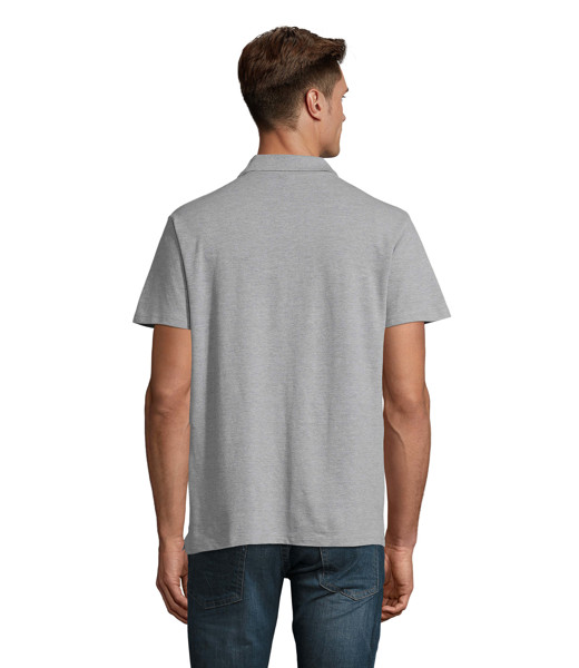 SPRING II Polo homen 210g - Cinzento Melange 2XXL | Pens.pt