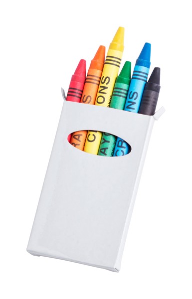 6 Pc Crayon Set Tune - White