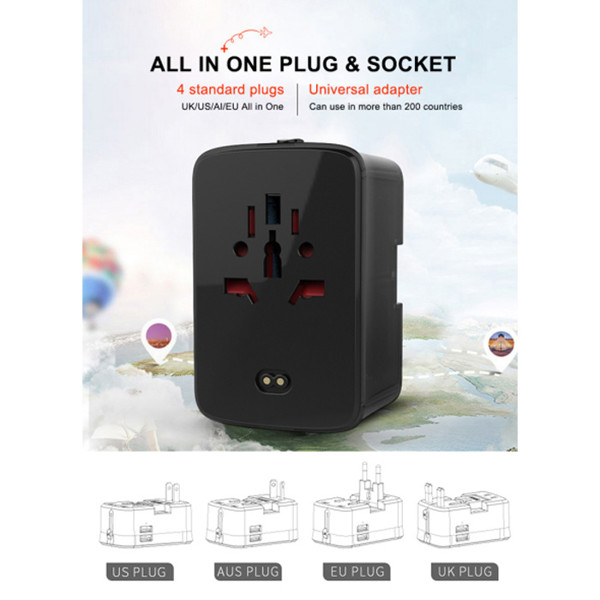 Travel Adapter with Power Bank