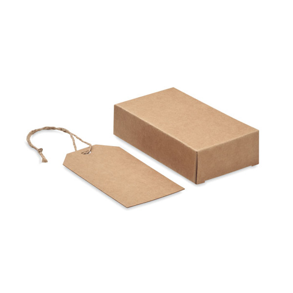 Set of 12 kraft paper gift tags Etikraft