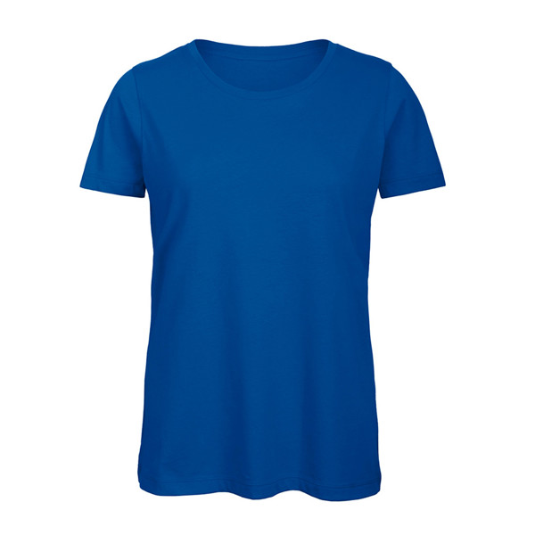 T-Shirt B&C Inspire T Women 140G - 100% Algodão Orgânico Ou Em Conversão - Azul Royal / S