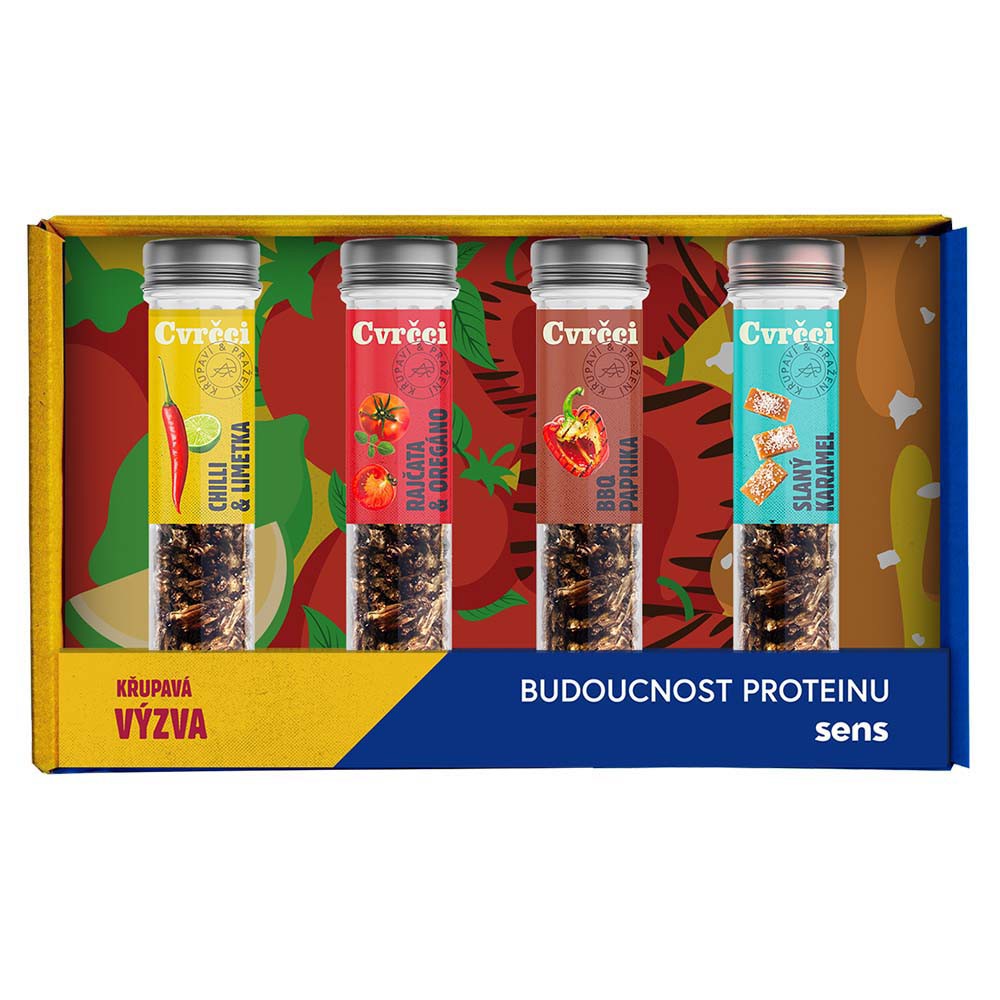 REDA -Křupaví & pražení cvrčci SPICY CRICKETS- reklamní předměty