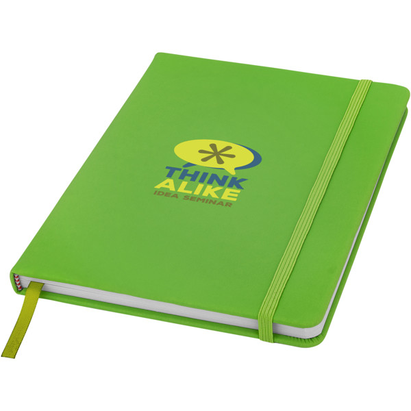 Spectrum A5 hard cover notebook - Lime Green