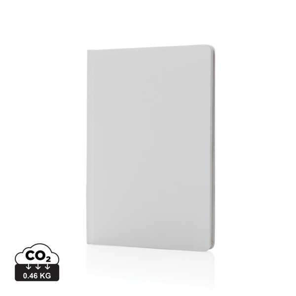 A5 Impact stone paper hardcover notebook - White - Mompalao
