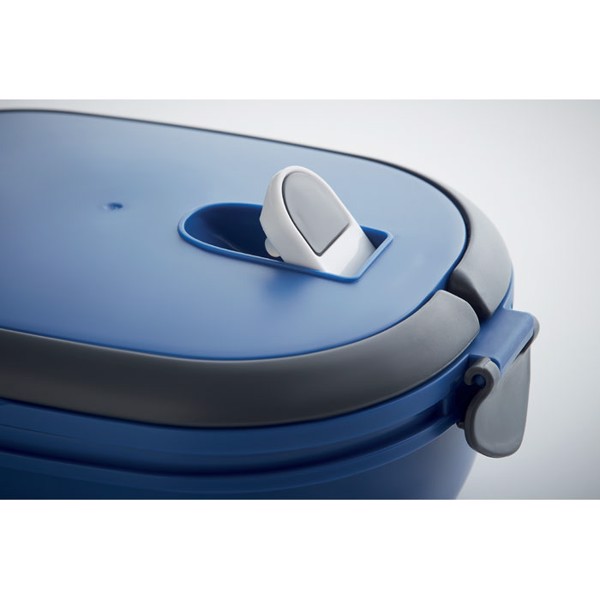 PP lunch box with air tight lid Lux Lunch - Royal Blue - Mompalao