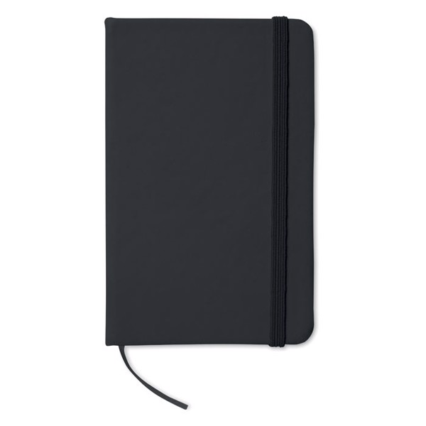 A6 notebook 96 lined sheets Notelux - Black