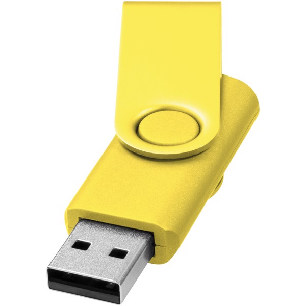 Rotate-metallic 2GB USB flash drive - Yellow