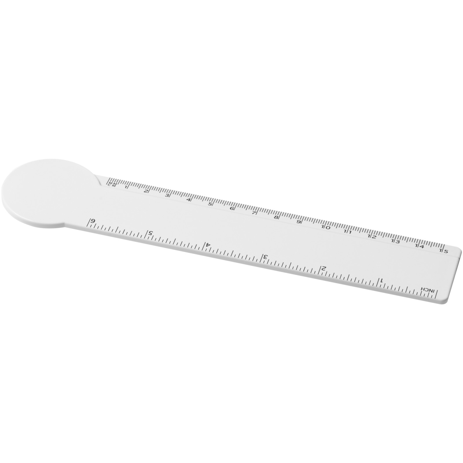 Tait 15 cm circle-shaped recycled plastic ruler
